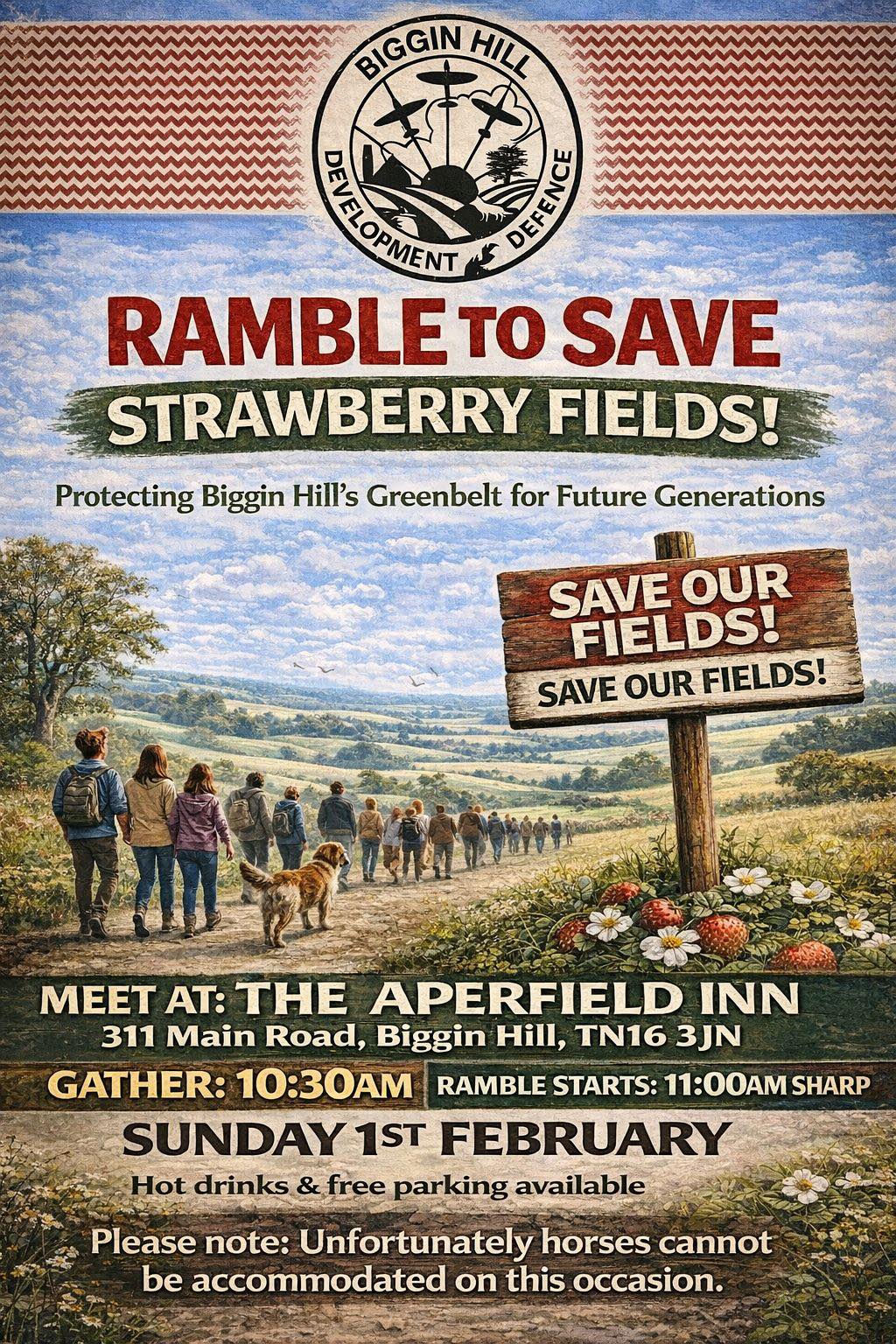 Ramble to save Strawberry Fields – Biggin Hill Residents Association